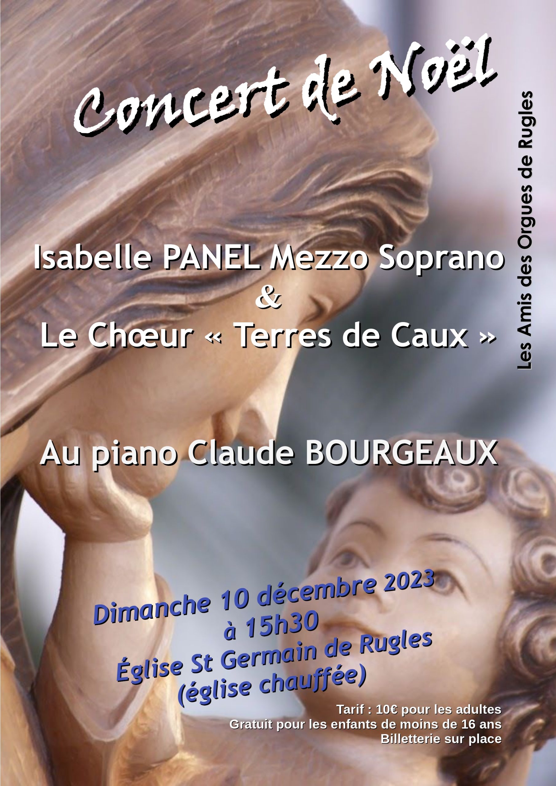 Dimanche 10 décembre à 15h30, concert de Noël à l’église Saint Germain ...
